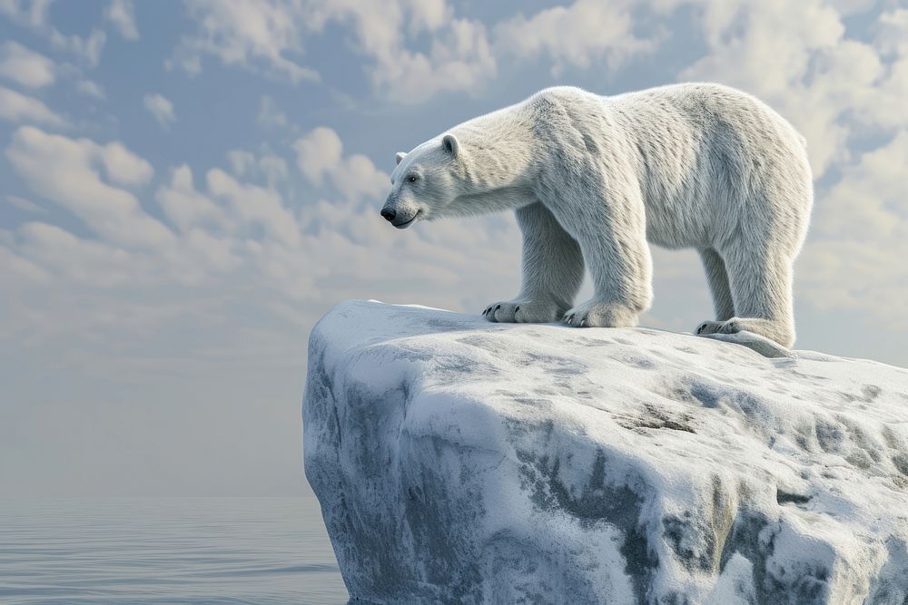 Bear wildlife iceberg animal. | Premium Photo - rawpixel