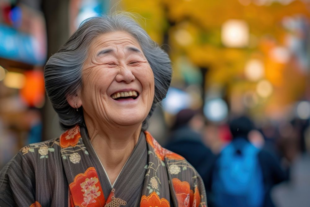 Japanese woman laughing adult smile. | Premium Photo - rawpixel