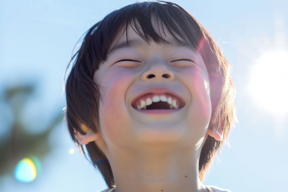 Young japanese boy laughing smile | Premium Photo - rawpixel