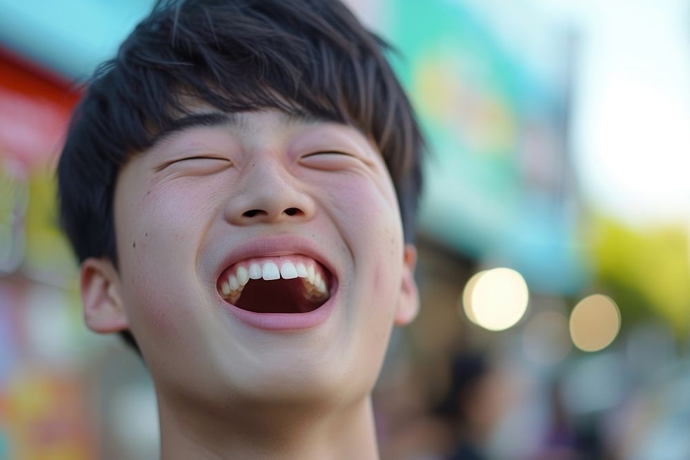 Young korean boy laughing smile | Free Photo - rawpixel