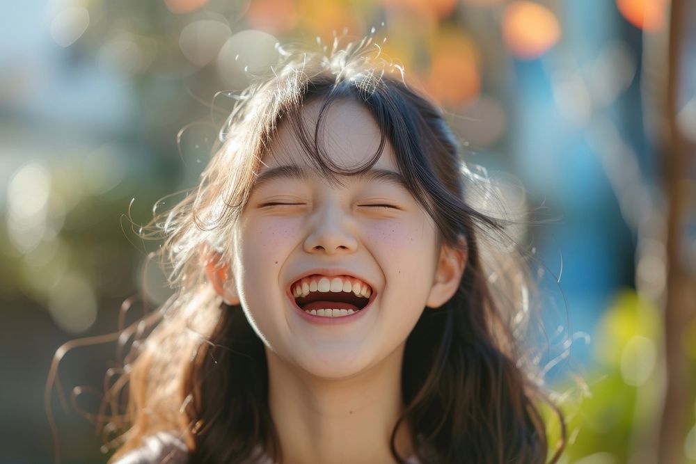 Young korean girl laughing smile | Premium Photo - rawpixel