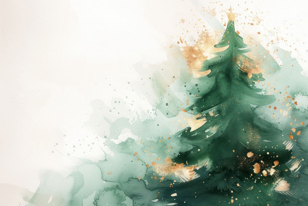 Christmas tree watercolor background backgrounds | Free Photo ...