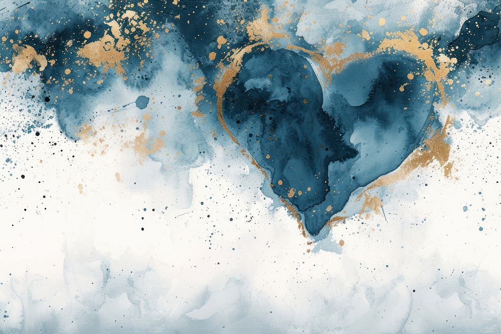 Heart watercolor background backgrounds painting | Premium Photo ...