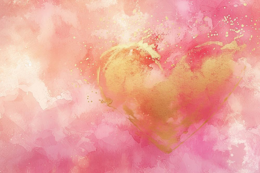 Heart watercolor background heart backgrounds | Premium Photo ...