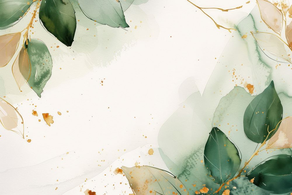 Leaf watercolor background backgrounds painting | Premium Photo ...