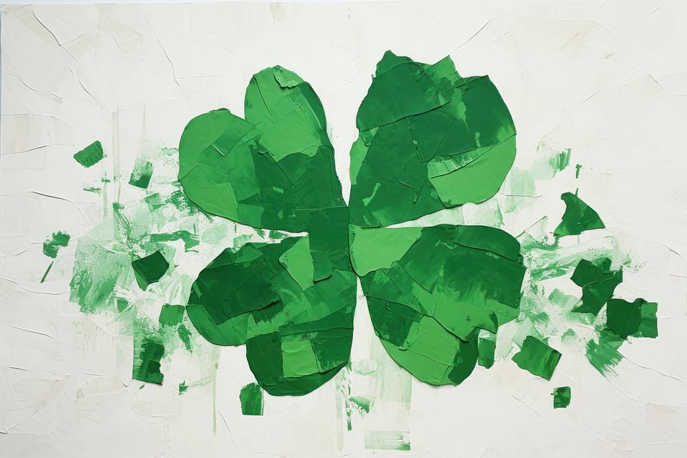 Abstract clover leaf ripped paper | Premium Photo Illustration - rawpixel