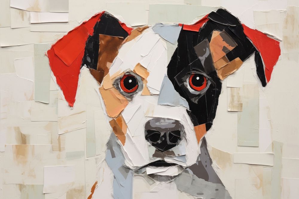 Abstract cute dog ripped paper | Free Photo Illustration - rawpixel