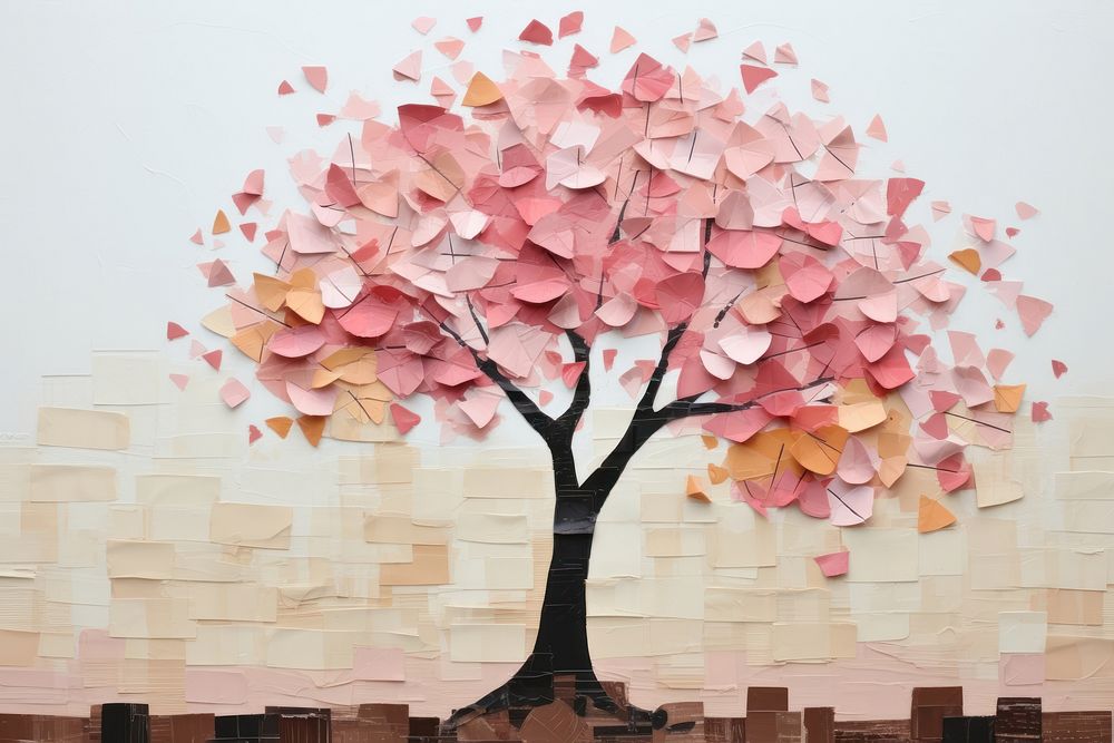 Simple abstract cute tree ripped | Premium Photo Illustration - rawpixel