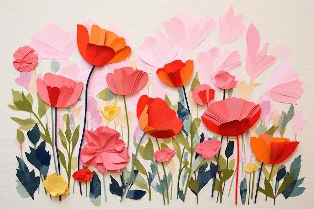Abstract flower garden ripped paper | Premium Photo Illustration - rawpixel