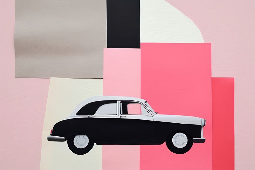 Minimal car art vehicle transportation. | Free Photo Illustration ...