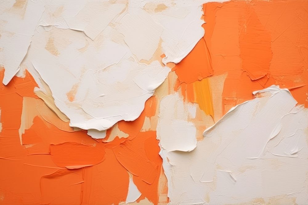 Abstract orange ripped paper art | Free Photo Illustration - rawpixel