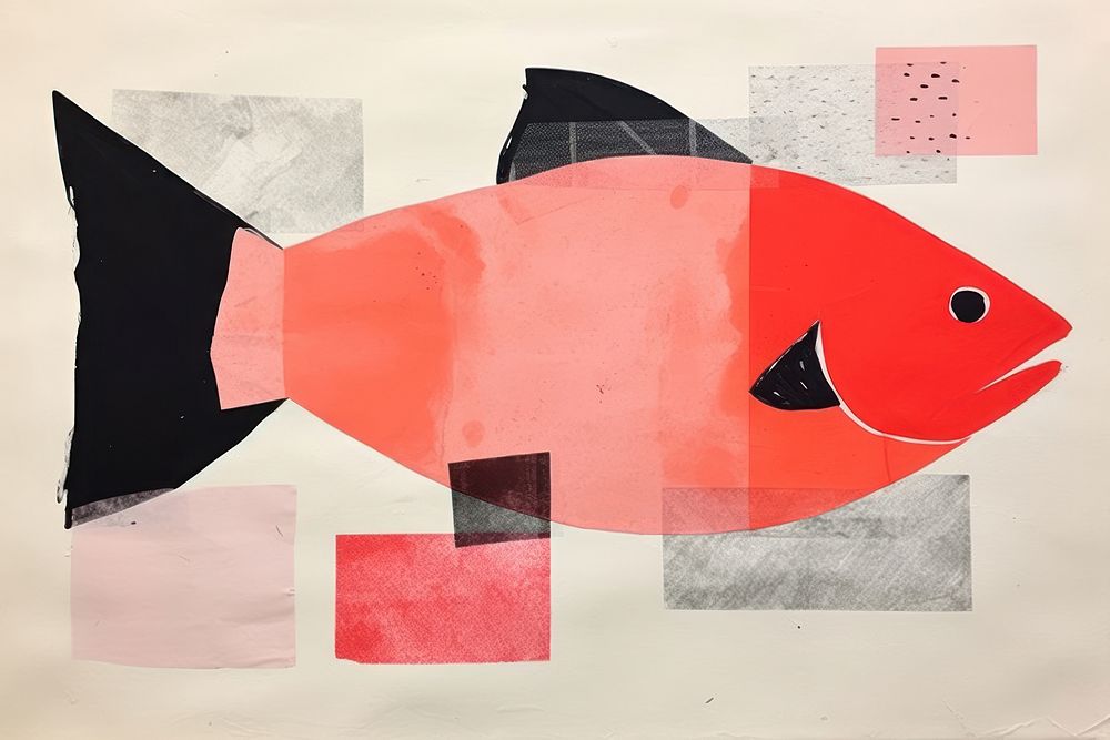 Abstract salmon fish ripped paper | Premium Photo Illustration - rawpixel