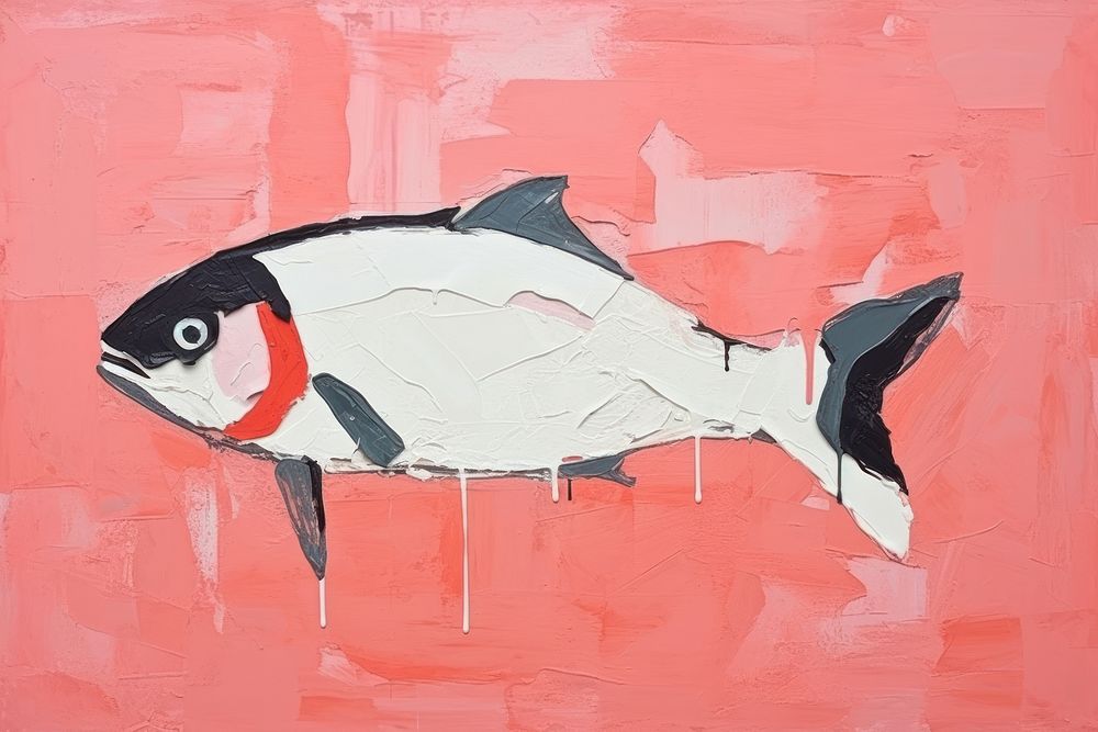 Abstract salmon fish ripped paper | Premium Photo Illustration - rawpixel