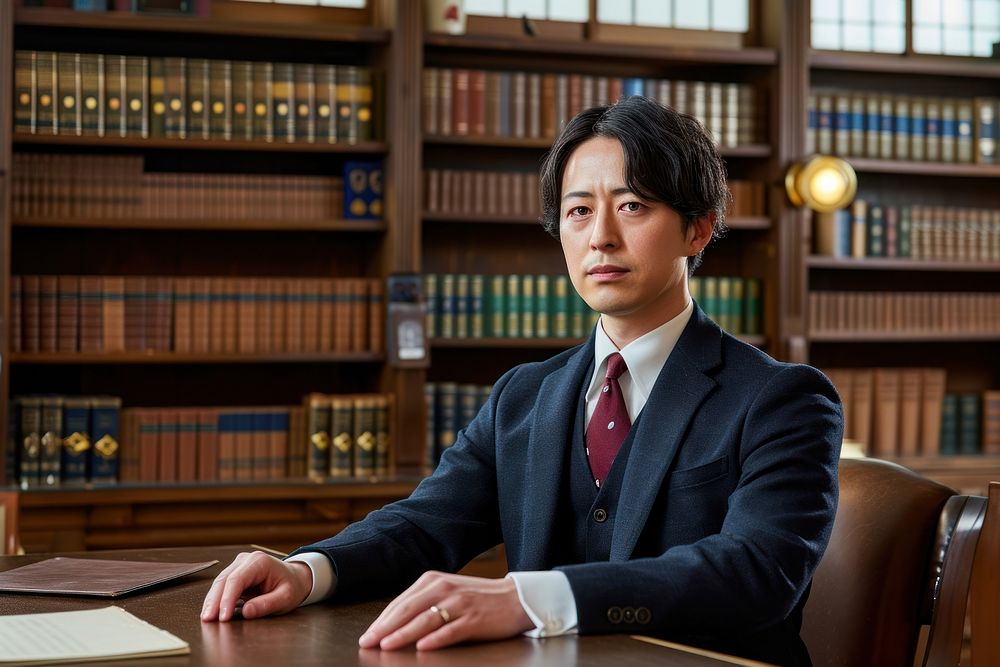 Japanese Lawyer publication library lawyer. | Free Photo - rawpixel