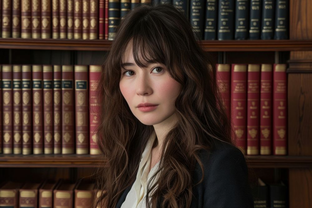 Japanese woman Lawyer publication bookshelf | Free Photo - rawpixel