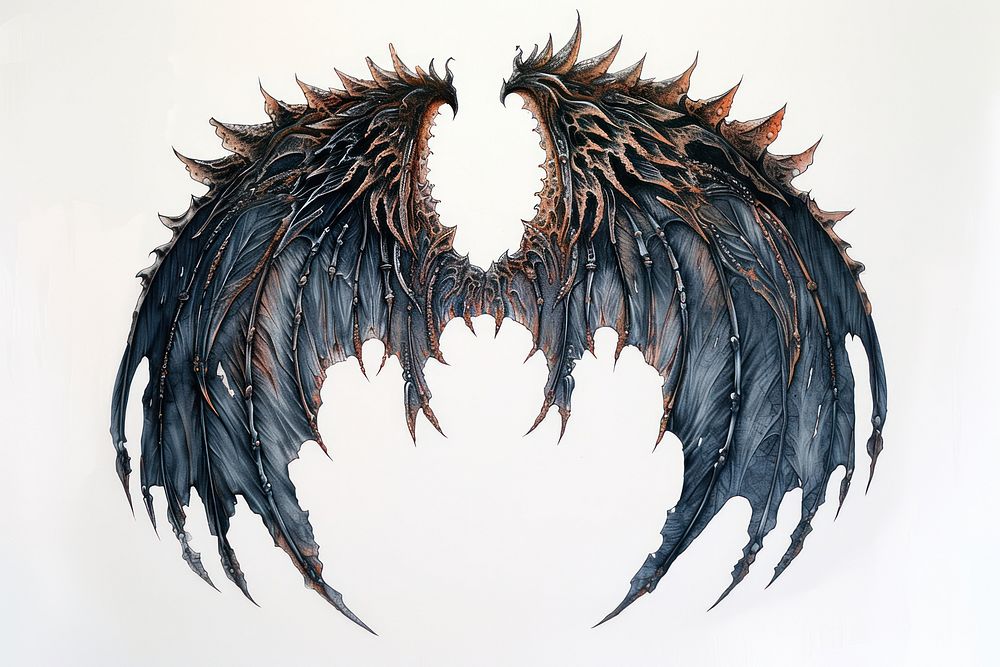 Evil wings art architecture creativity. | Premium Photo Illustration ...