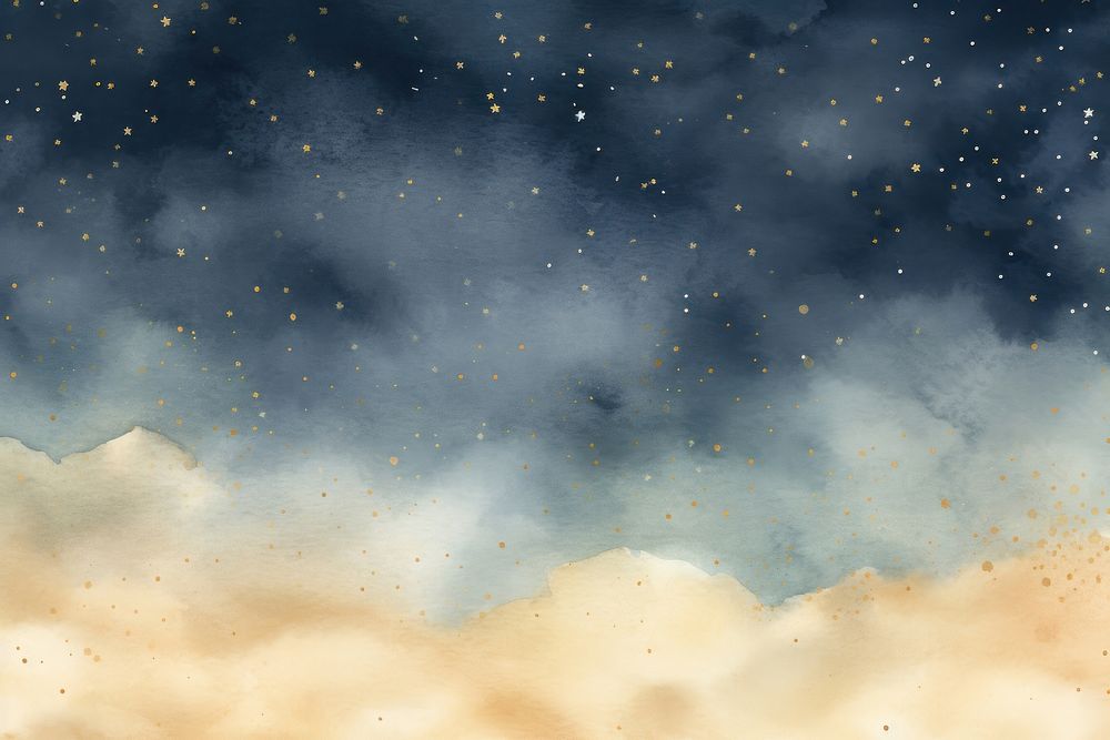 Star night sky watercolor background | Premium Photo Illustration ...