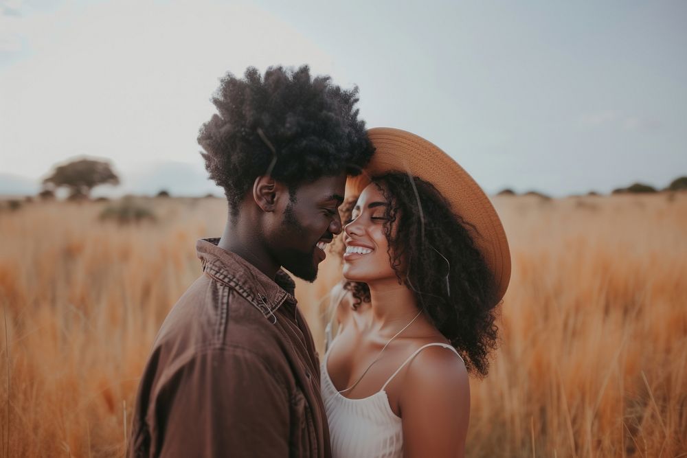 Couple safari photography standing portrait. | Free Photo - rawpixel
