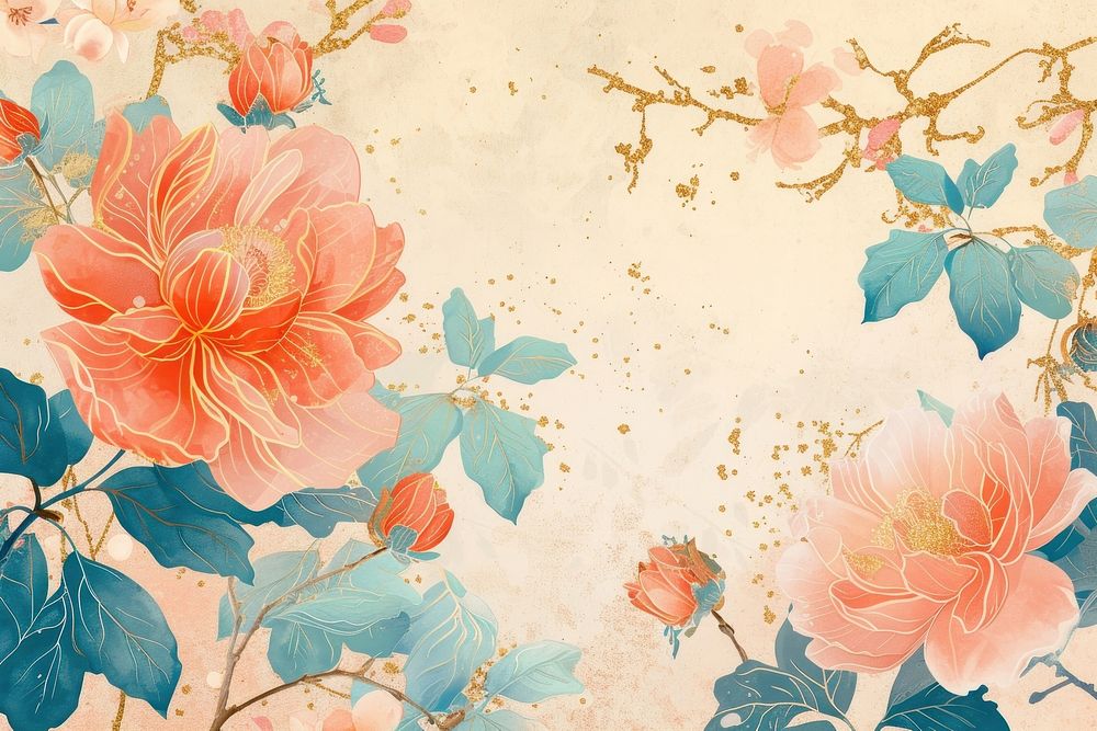 Chinese pattern art backgrounds flower. | Free Photo Illustration ...