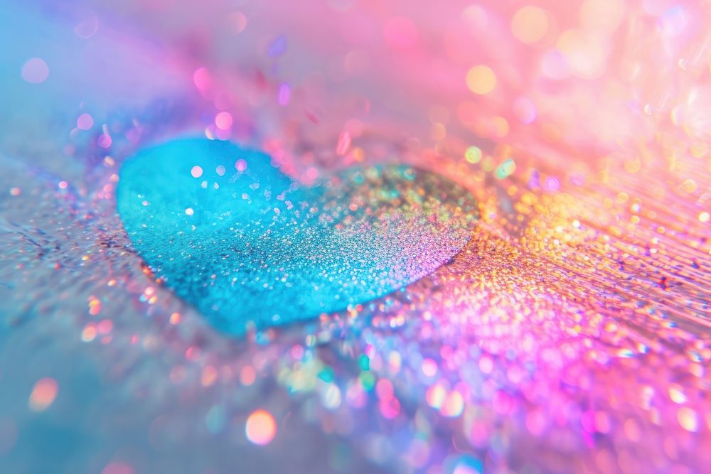 Holographic heart background glitter backgrounds | Premium Photo - rawpixel
