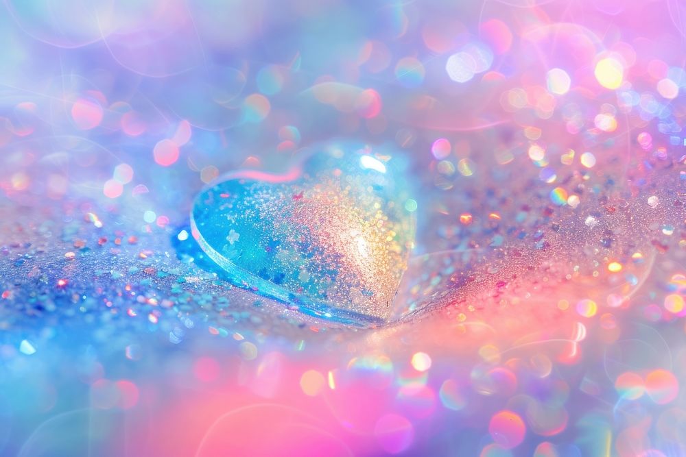 Holographic heart background glitter backgrounds | Premium Photo - rawpixel