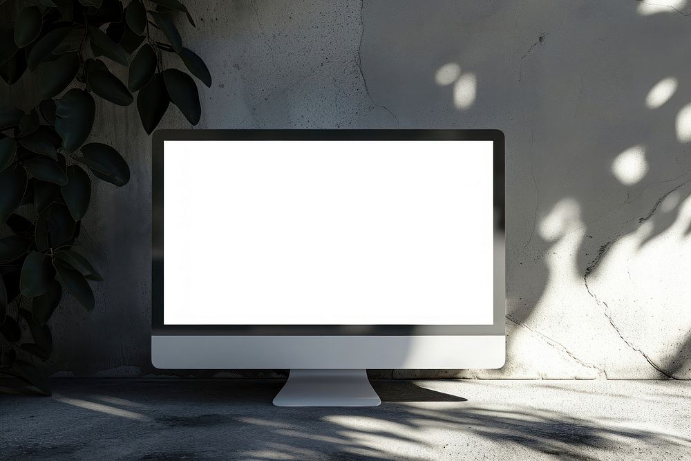 Computer television screen shadow. | Premium Photo - rawpixel