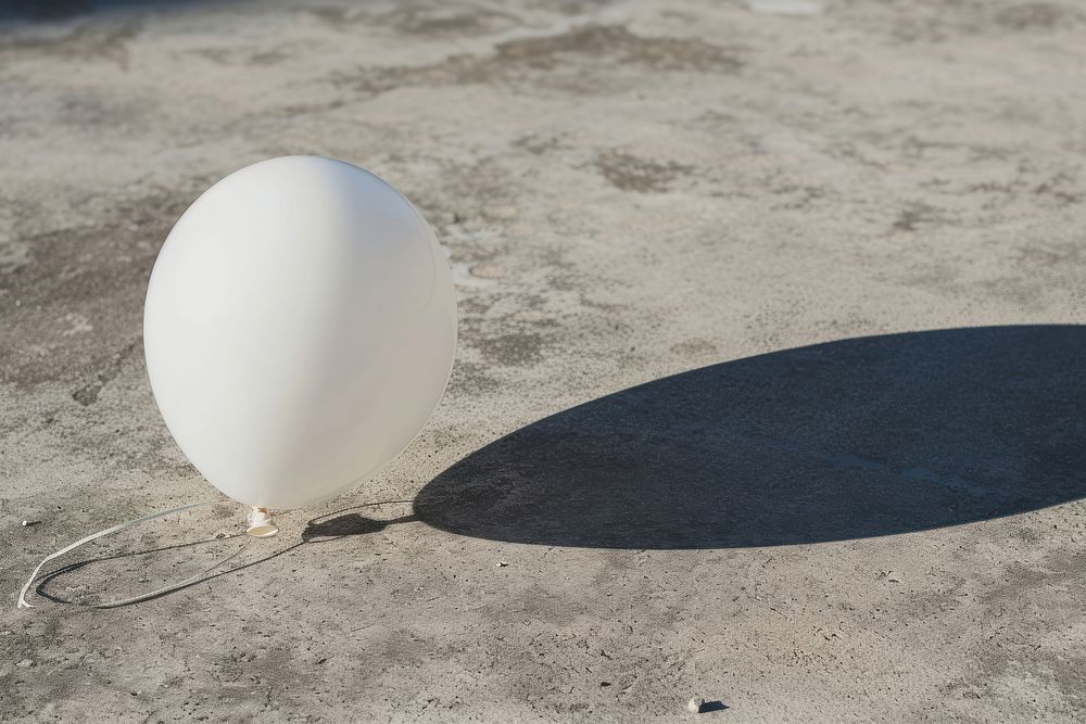Balloon sphere shadow white. | Free Photo - rawpixel
