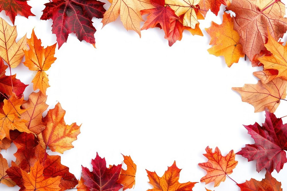 Frame Autumn Leaves backgrounds autumn | Free Photo - rawpixel