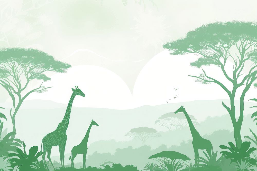 Safari background green landscape wildlife. | Free Photo Illustration ...