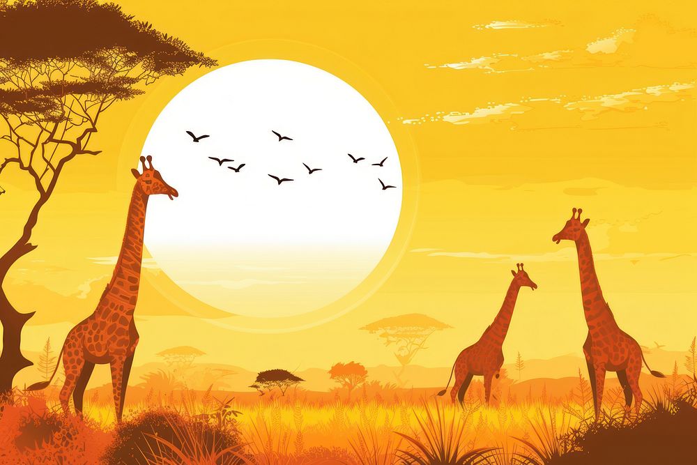 Safari background wildlife outdoors savanna. | Premium Photo ...