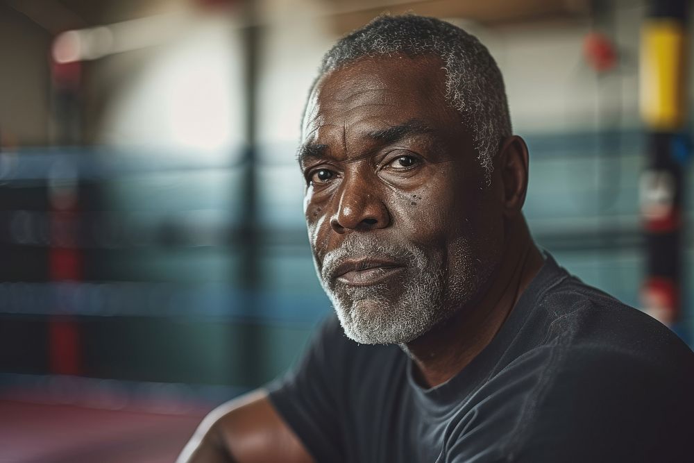 African American Boxing Trainer Portrait Premium Photo Rawpixel