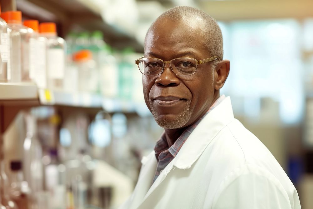 African american man scientist portrait | Premium Photo - rawpixel