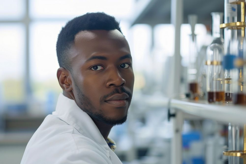 African american man scientist portrait | Premium Photo - rawpixel