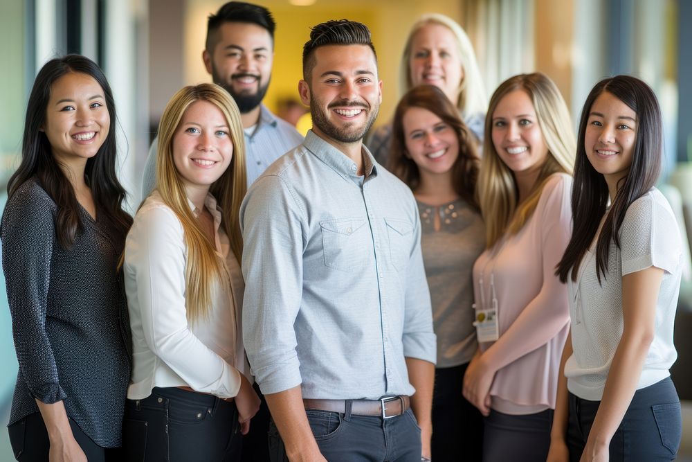 Teamwork employee advisors portrait adult | Free Photo - rawpixel