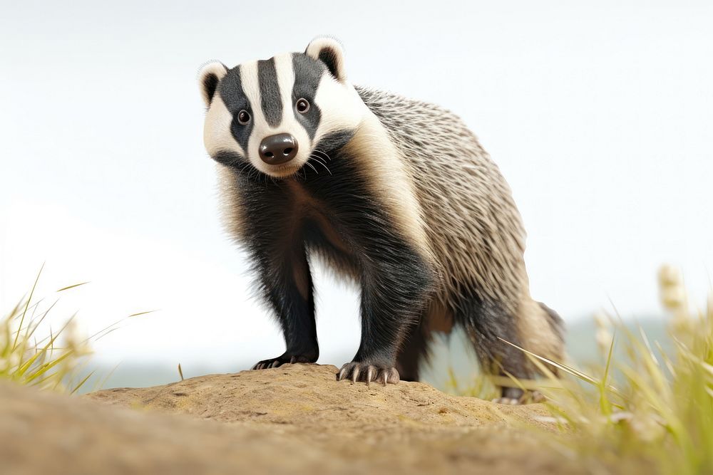 Badger wildlife animal mammal. | Premium Photo Illustration - rawpixel