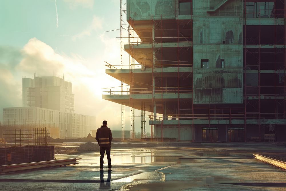 An architect front his construction | Premium Photo - rawpixel