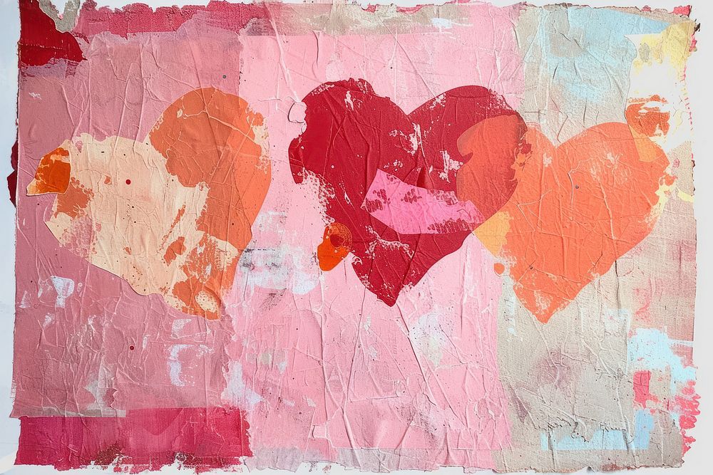 Abstract valentine ripped paper art | Premium Photo Illustration - rawpixel