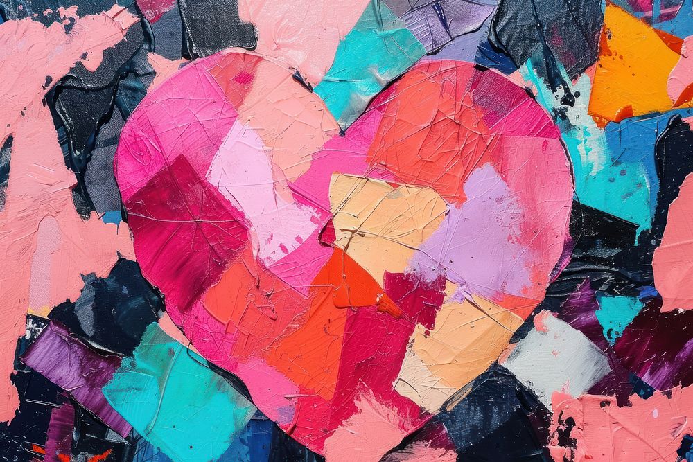 Abstract valentine ripped paper art | Premium Photo Illustration - rawpixel
