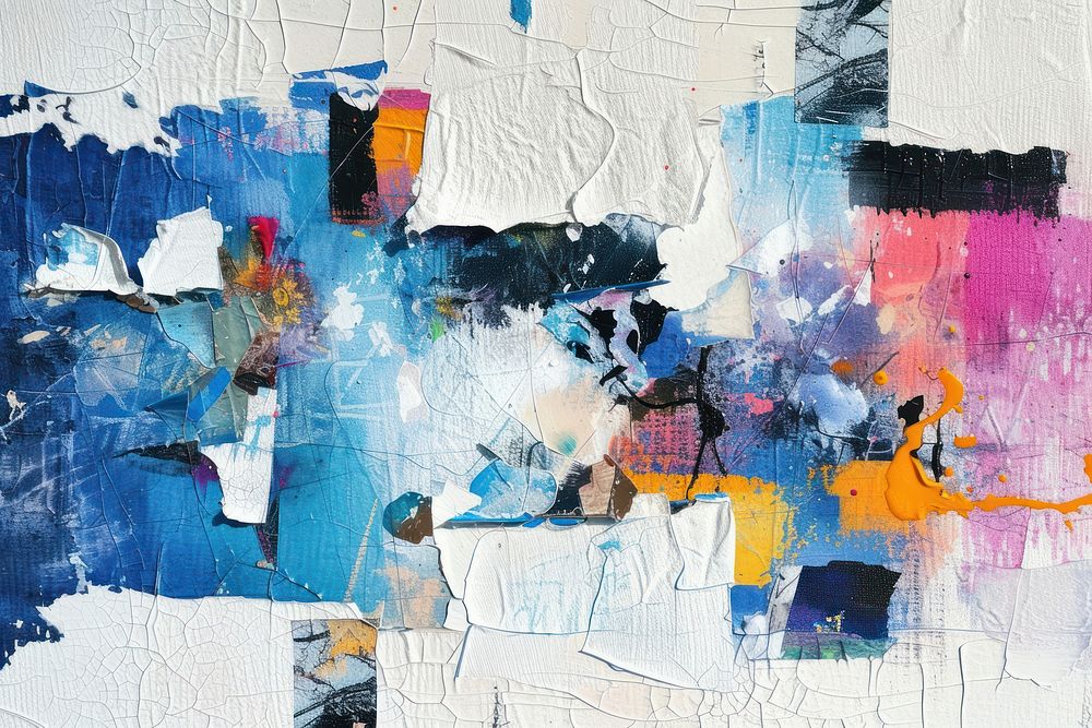 Abstract winter ripped paper art | Premium Photo Illustration - rawpixel