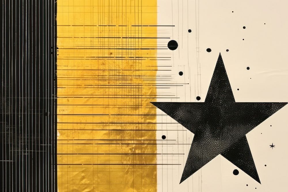 Abstract yellow star ripped paper | Premium Photo Illustration - rawpixel