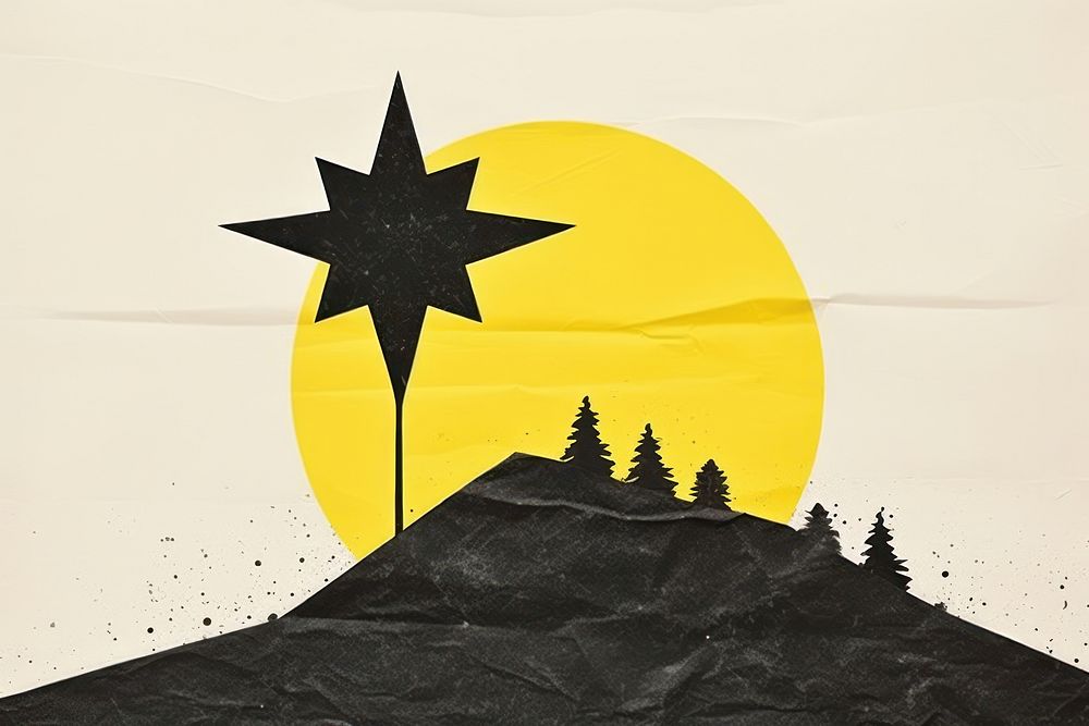 Abstract yellow star ripped paper | Premium Photo Illustration - rawpixel