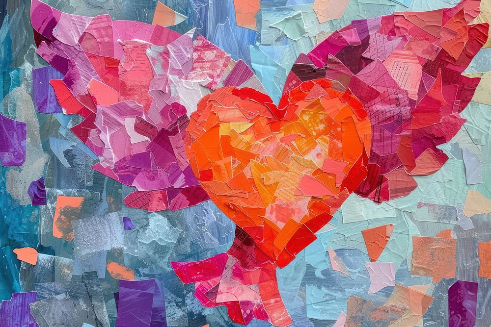 Abstract cupid ripped paper art | Premium Photo Illustration - rawpixel