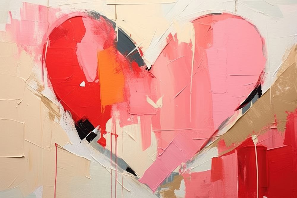 Abstract heart ripped paper backgrounds | Premium Photo Illustration ...