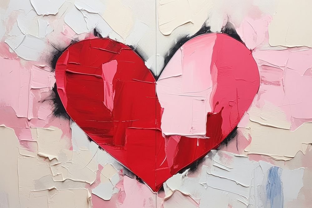 Abstract hearts ripped paper backgrounds | Premium Photo Illustration ...