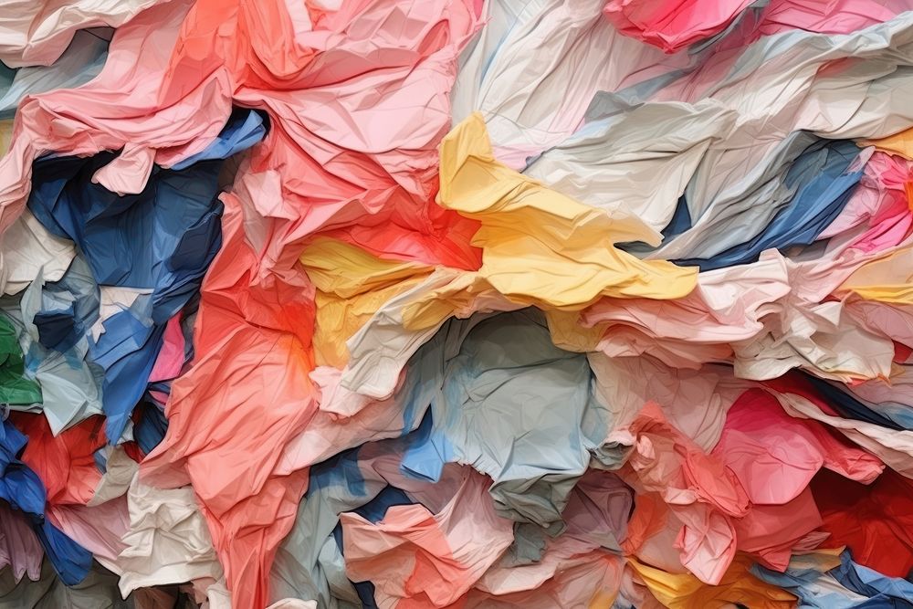 Abstract iridescent flowers ripped paper | Premium Photo Illustration ...