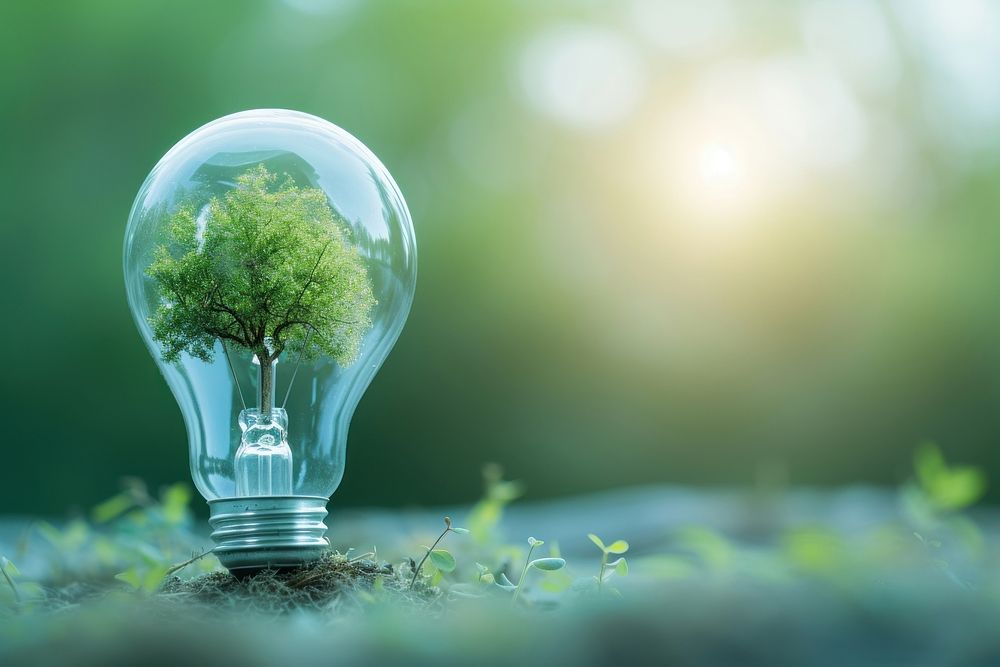 Tree Light bulb light lightbulb | Premium Photo - rawpixel
