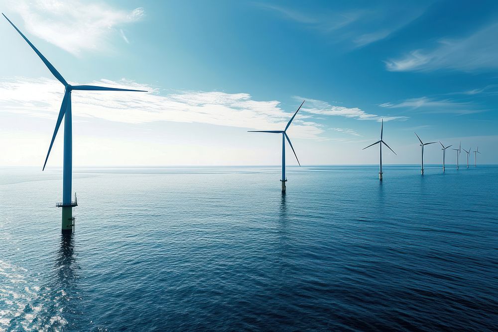 Deep water wind farms windmill | Premium Photo - rawpixel