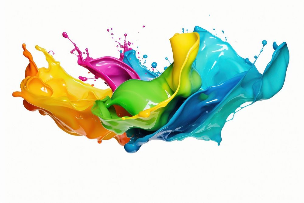 Paint splash backgrounds white background | Free Photo Illustration ...