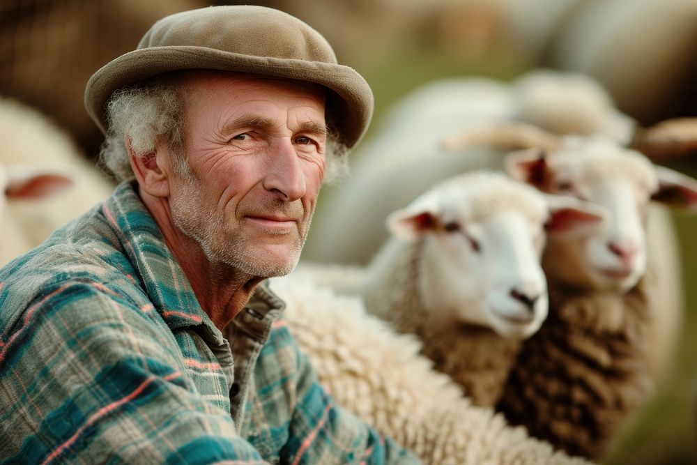 Sheep Farmer sheep livestock portrait. | Free Photo - rawpixel
