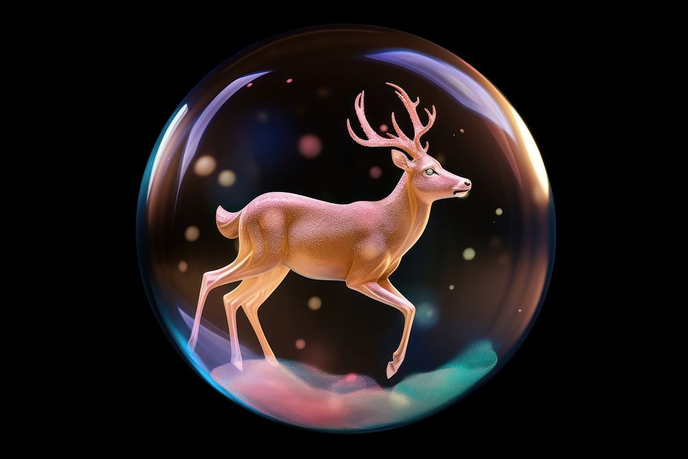 Deer bubble transparent wildlife. | Premium Photo Illustration - rawpixel